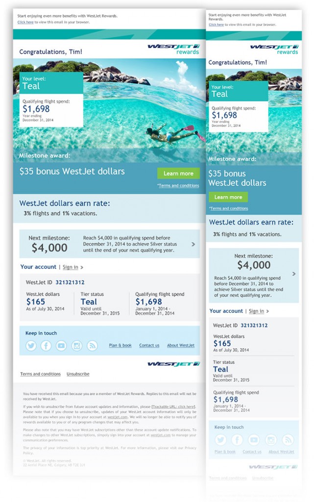 WestJet Mobile App